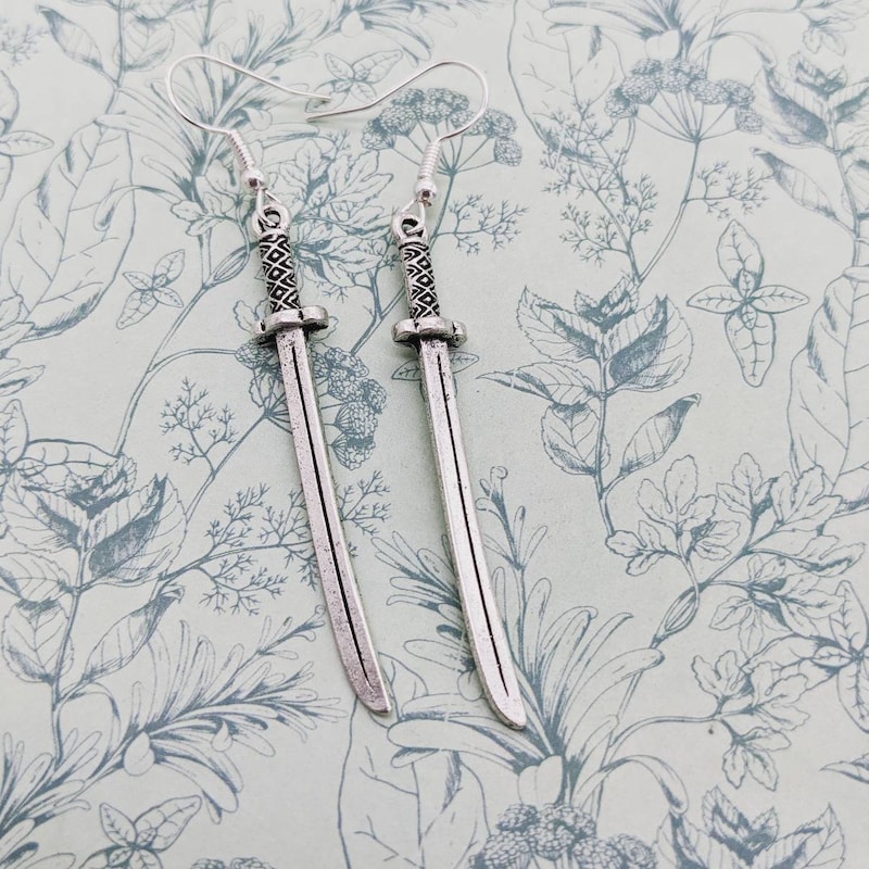 Sword Earrings - Etsy