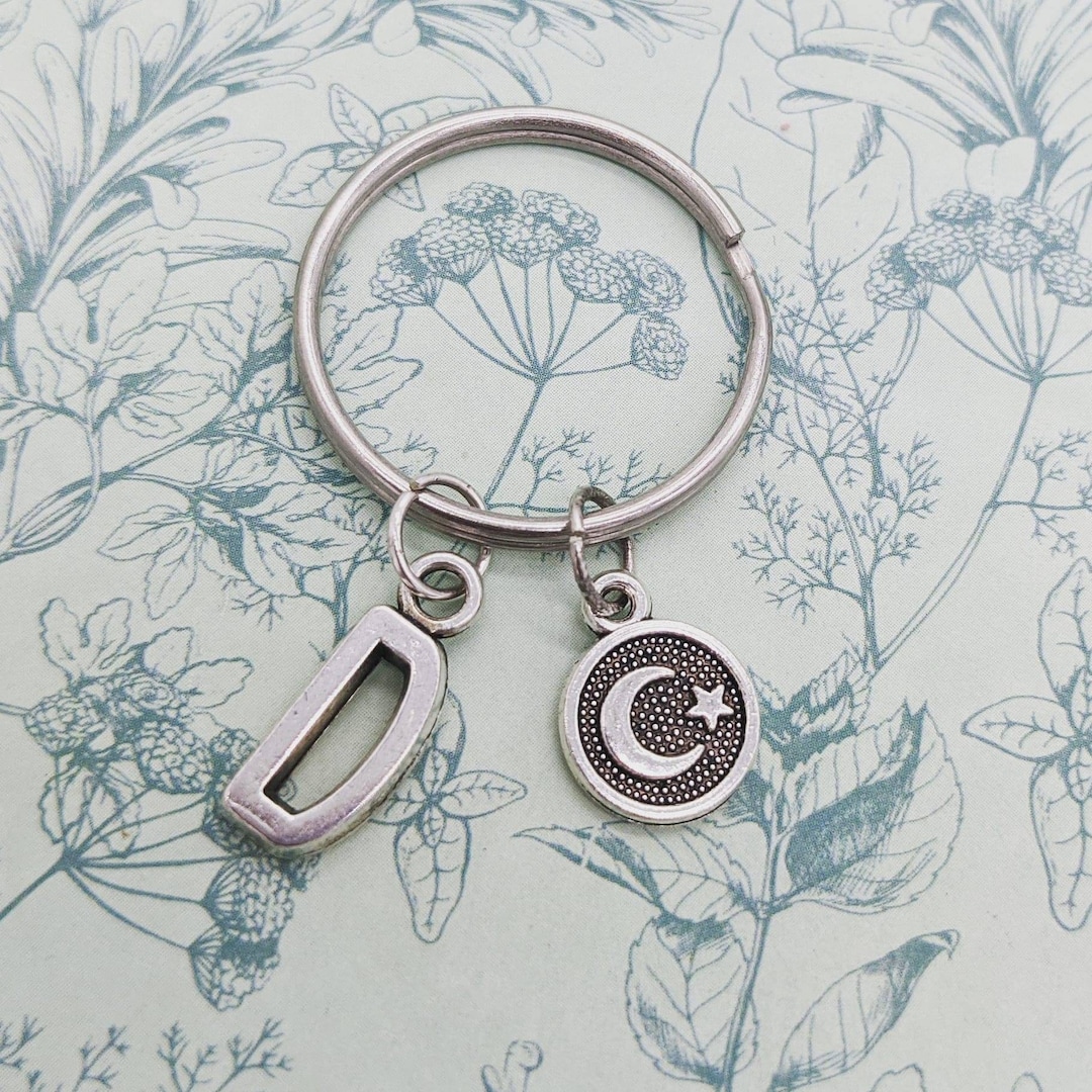 Moon Keyring, Crescent Moon Gifts, Star Keychain, Star Gifts, Bff Gifts ...