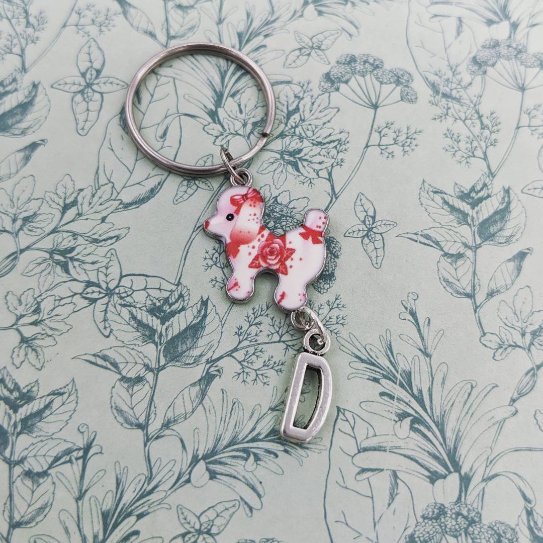 Poodle Keyring, Poodle Keychain, Poodle Lover Gifts, Poodle Gifts, Dog ...