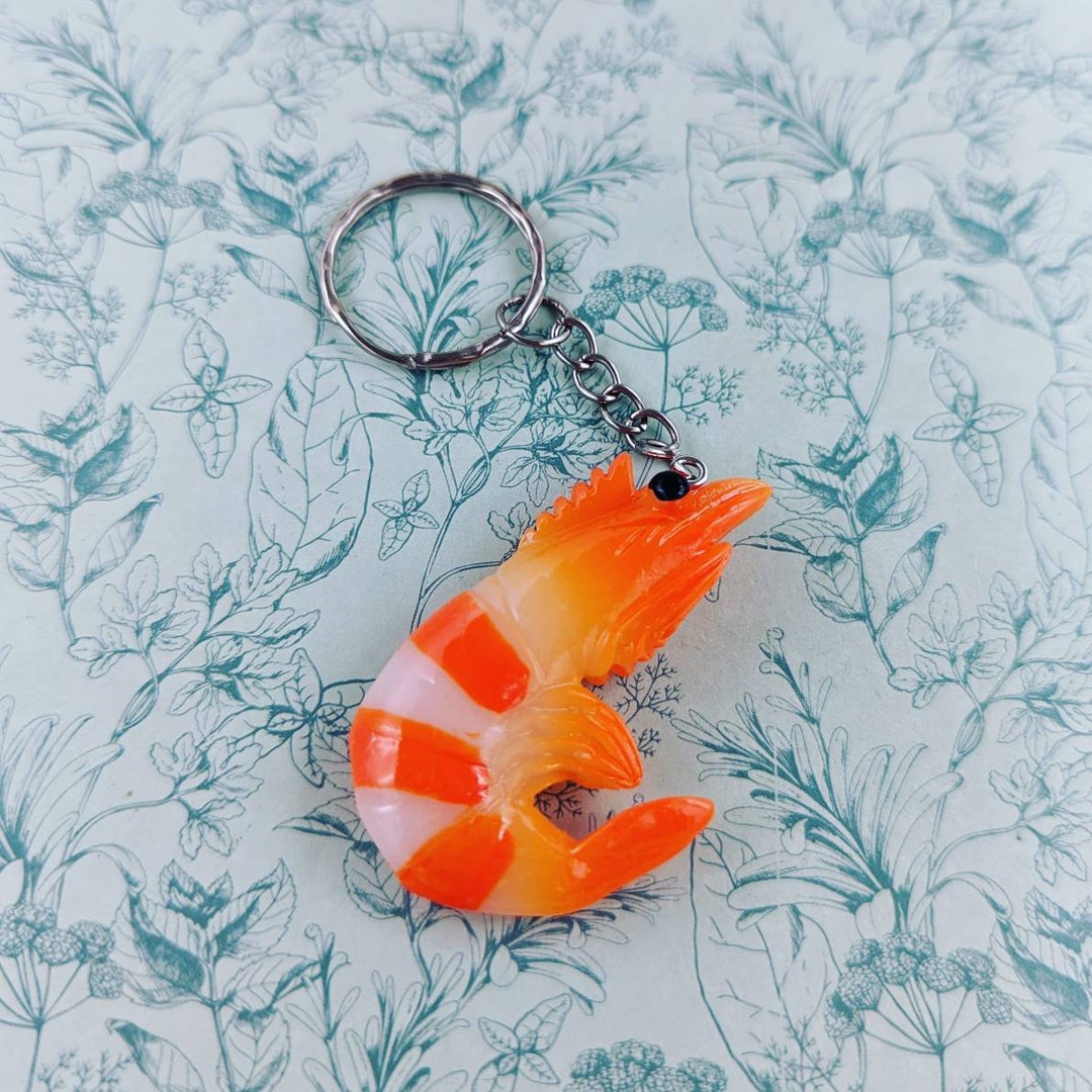 Shrimp Keyring, Shrimp Inspired, Shrimp Themed, Shrimp Lover Gifts ...