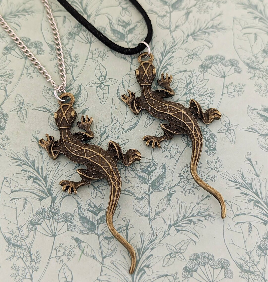 Lizard Pendant Necklace, Lizard Jewelry, Lizard Lover Gifts, Lizard ...