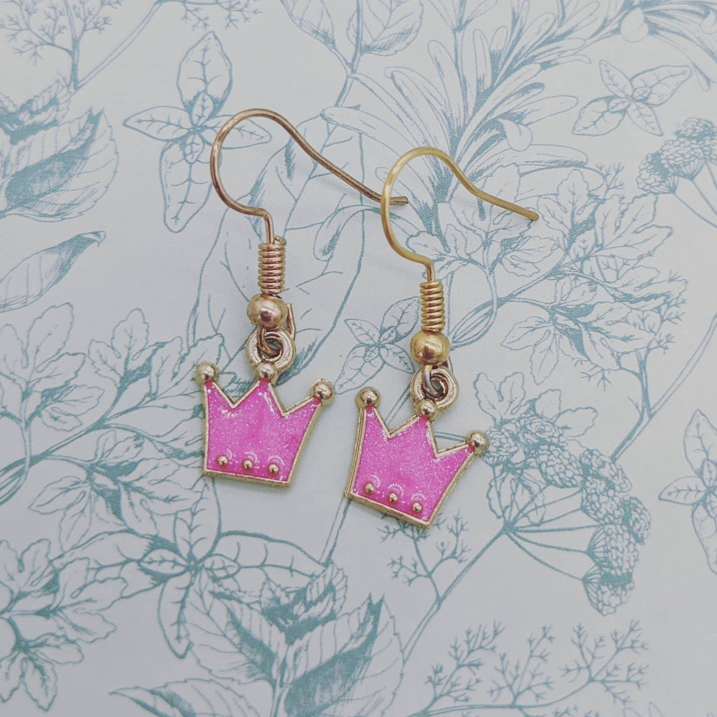 Princess earrings children earrings children jewellery kids | Etsy