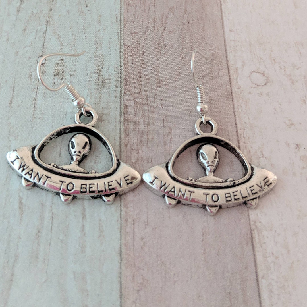 Alien Earrings, Alien Jewelry, Geek Earrings, Geek Jewelry, Fandom ...
