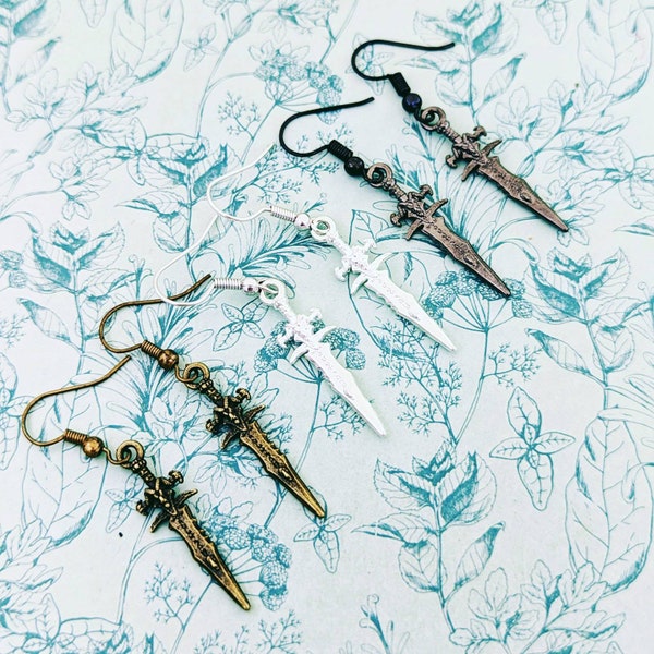 Dagger Earrings - Etsy