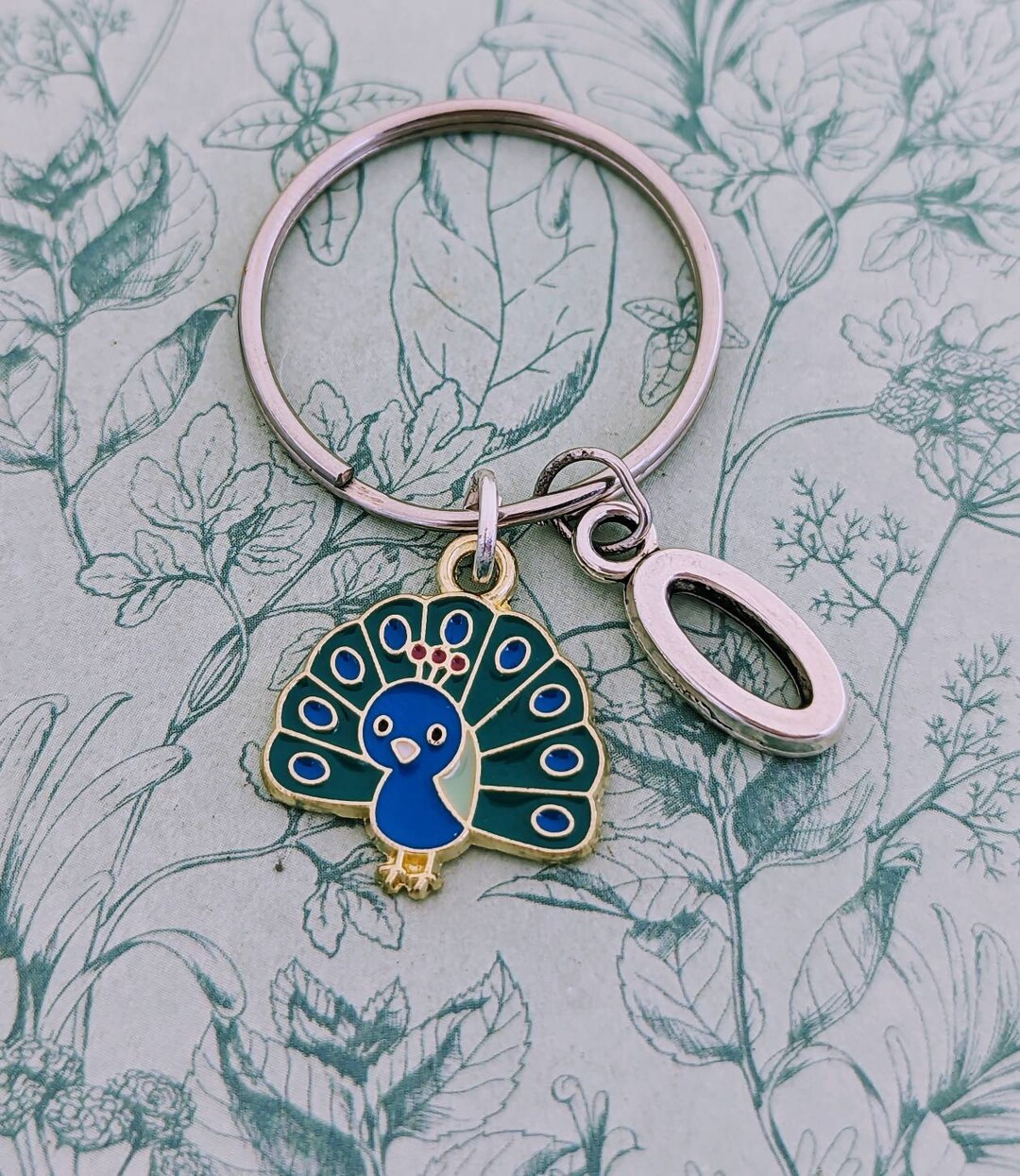 Peacock Keychain, Peacock Accessories, Peacock Keyring, Peacock Lover ...