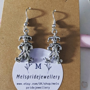 Clown Earrings, Jester Earrings, Clown Jewelry, Novelty Earrings ...
