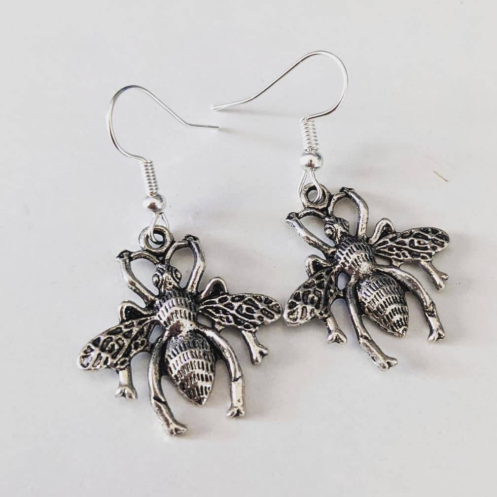 Wasp Earrings Insect Earrings Summer Earrings Bee Earrings - Etsy UK
