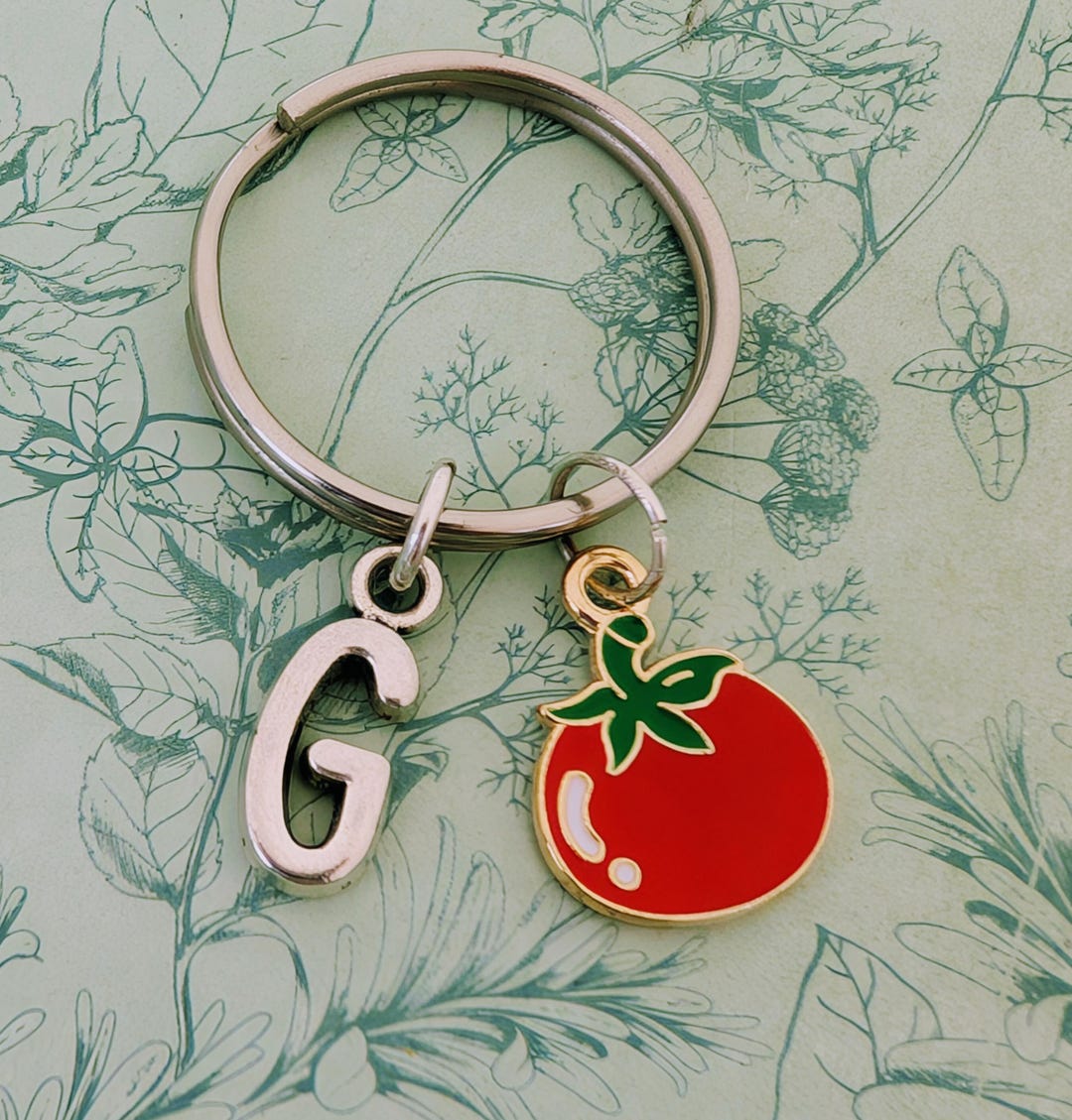 Tomato Keychain, Vegetable Themed Keyring, Vegan Gifts, Tomato Lover ...