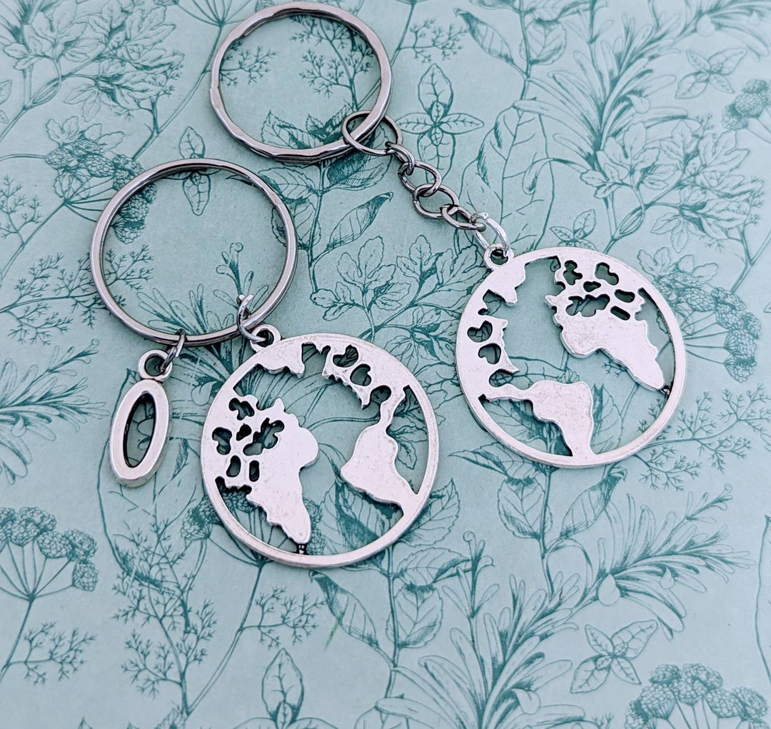 Earth Keychain, Planet Keychain, Traveller Gifts, Wanderer Gifts ...