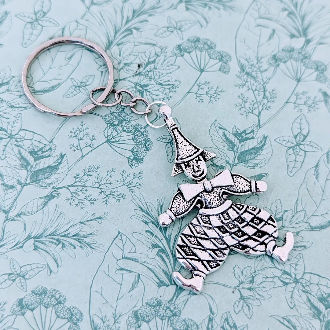 Clown Keychain, Clown Accessory, Clown Lover Gifts, Clown Themed, Clown ...