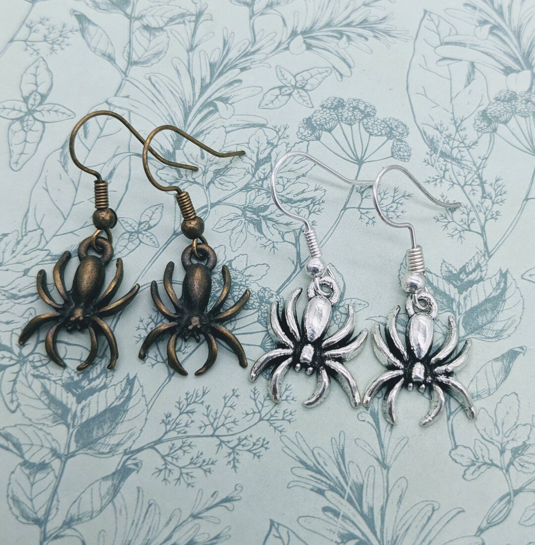 Spider Earrings, Spider Jewelry, Gifts for Spider Owners, Gothic ...