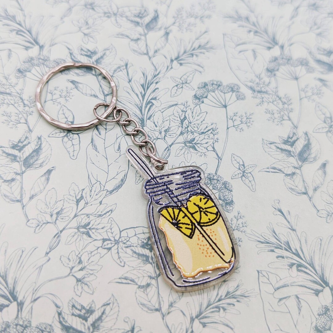 Lemonade Keychain, Lemonade Lovers, Summer Keychain, Summer Themed ...