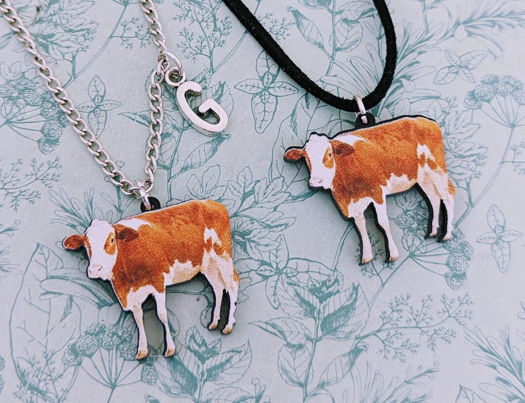 Cow Necklace, Cow Lover Gifts, Cow Jewellery, Cow Jewelry, Cow Farmer ...