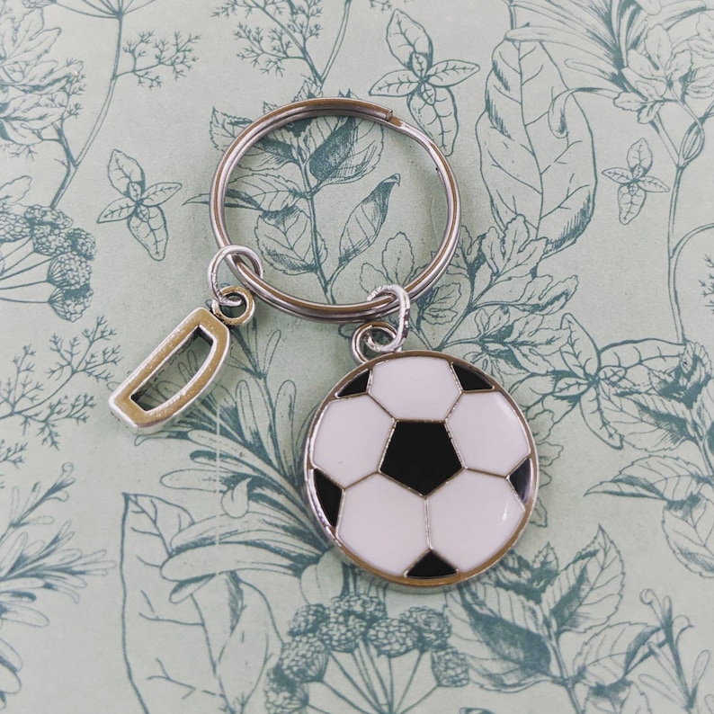Football Keyring, Personalised Keyring, Soccer Gift, Soccer Keychain ...