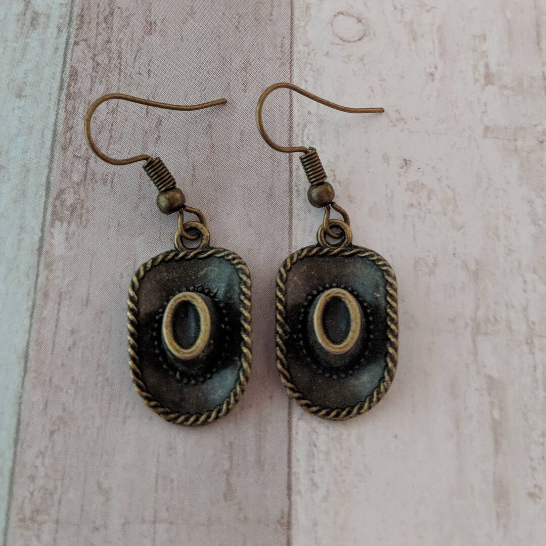 Cowboy Earrings, Cowgirl Earrings, Cowboy Hat Earrings, Country and ...