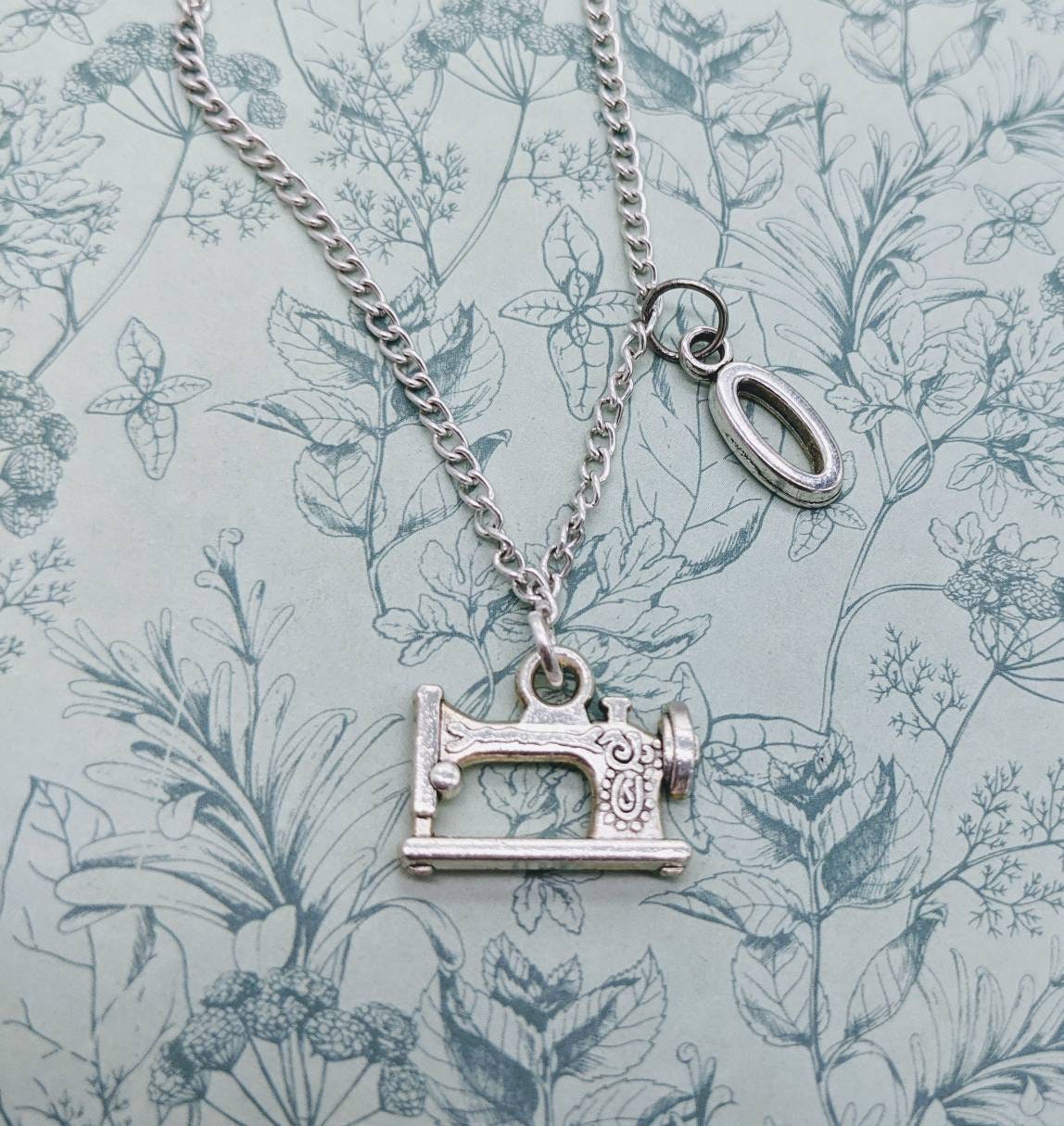 Sewing machine necklace personalised necklace seamstress | Etsy