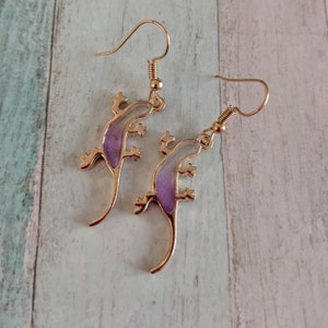 Lizard Earrings, Lizard Jewellery, Gecko Jewelry, Lizard Gift, Gifts ...