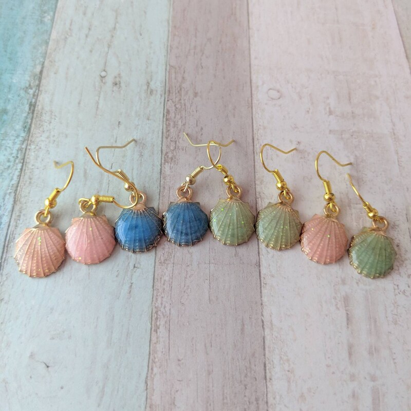 Seashell Earrings - Etsy