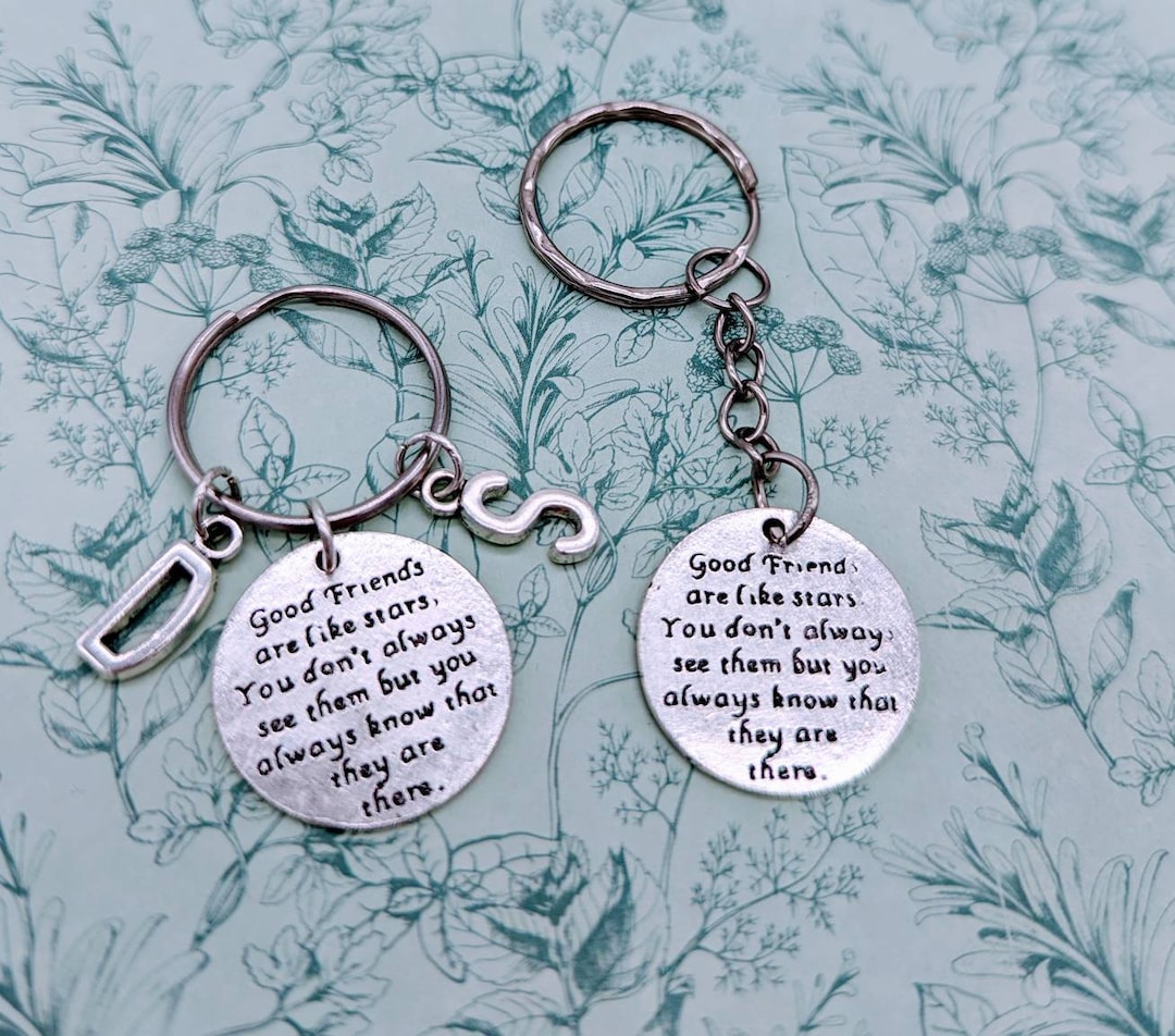 Friendship Keychain, Friends Are Like Stars, Long Distance Friend Gifts ...