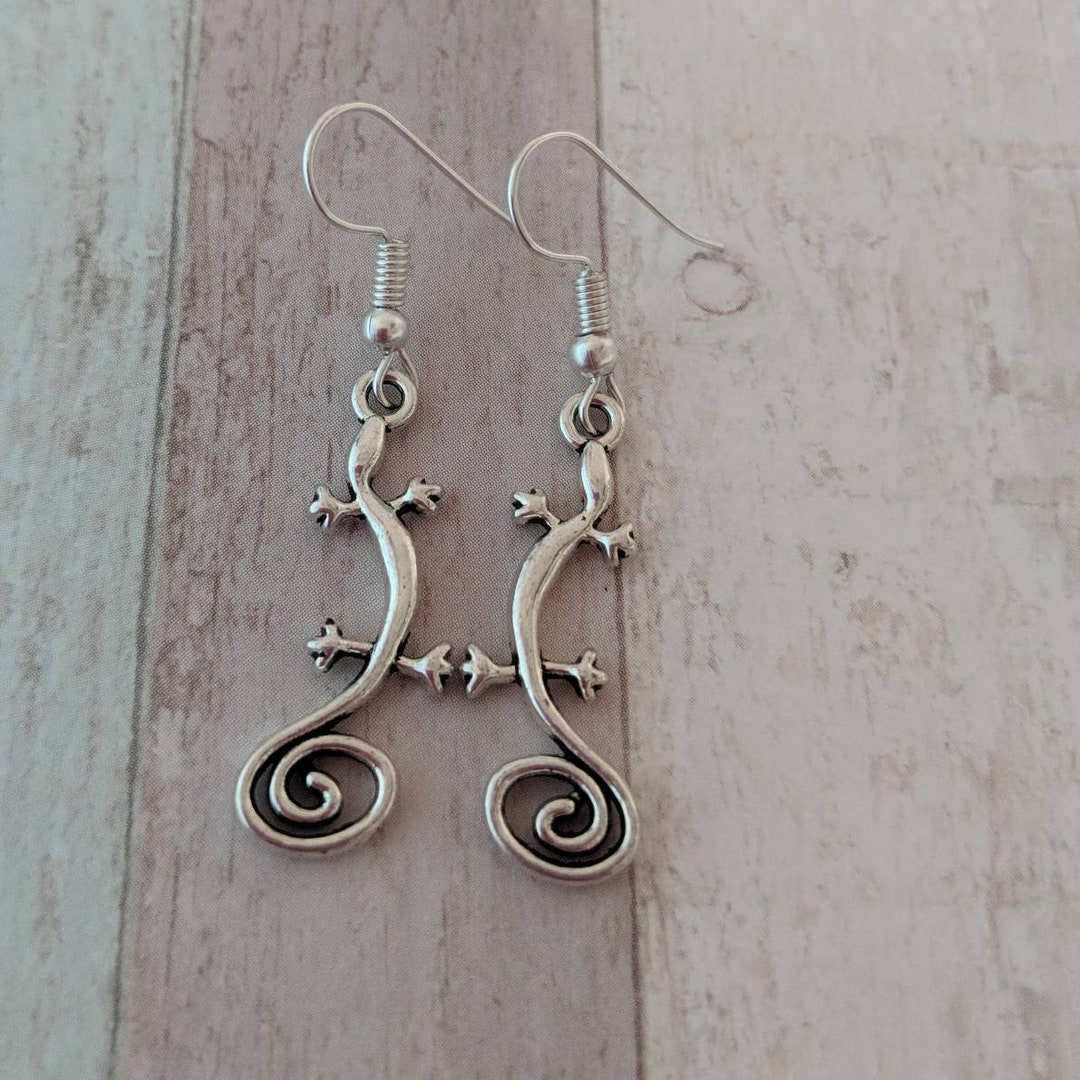 Lizard Earrings, Lizard Jewelry, Reptile Earrings, Reptile Jewelry ...