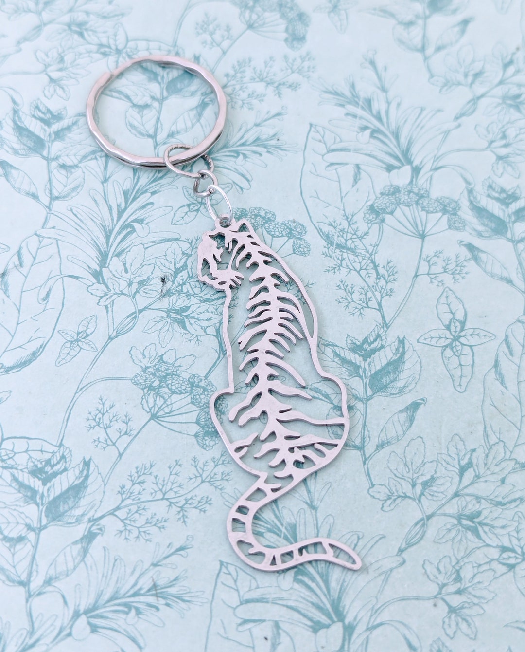 Tiger Keychain, Tiger Keyring, Gifts for Tiger Lovers, Zoo Animal ...