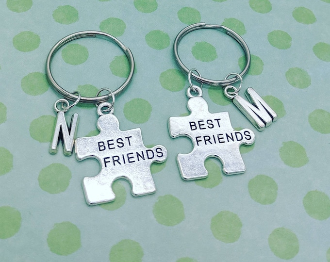 Best Friends Keychains, Besties Keyring Gift Set, Pair of Best Friend ...