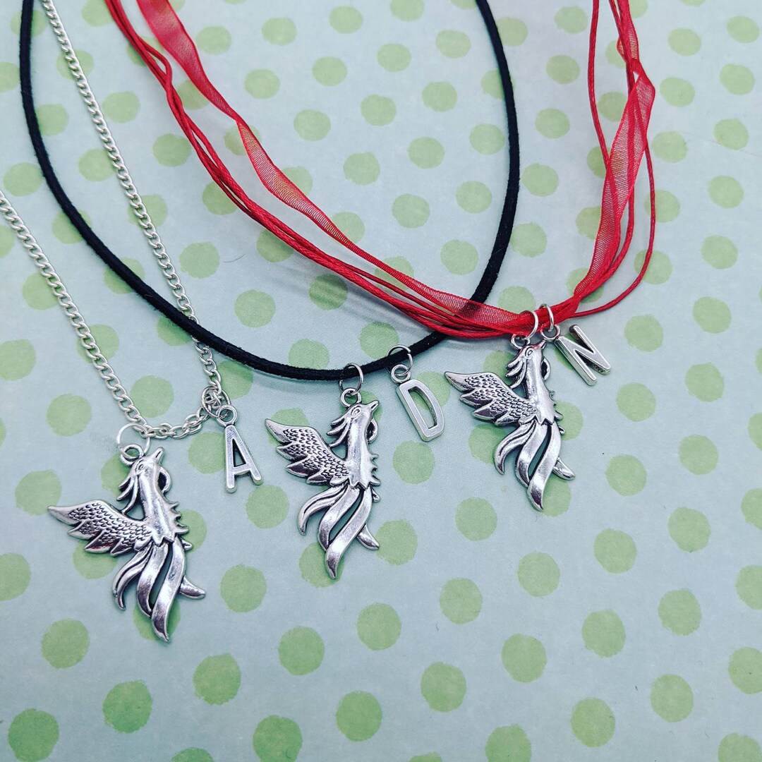 Phoenix Necklace, Phoenix Jewelry, Phoenix Gifts, Initial Necklace ...