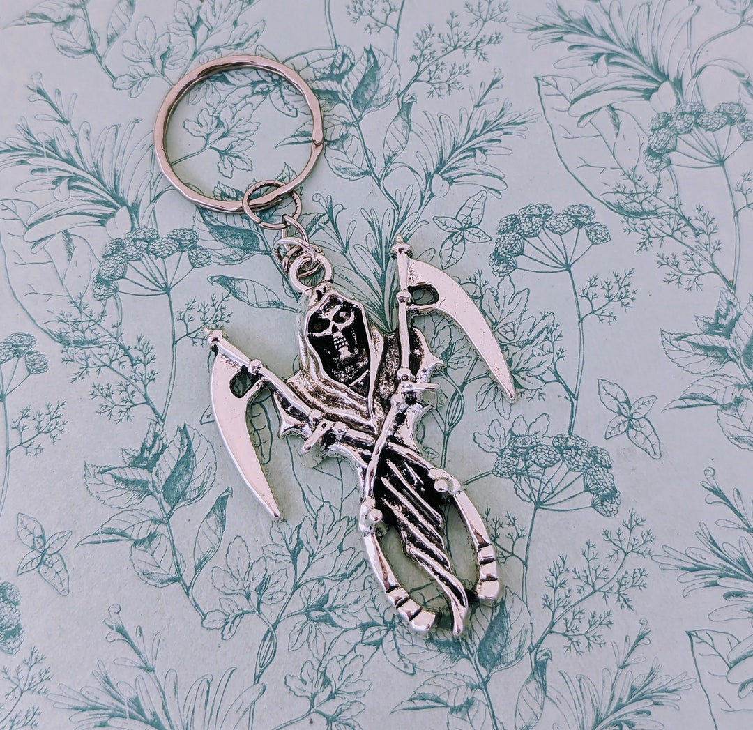 Grim Reaper Keychain, Halloween Keychain, Halloween Accessories ...