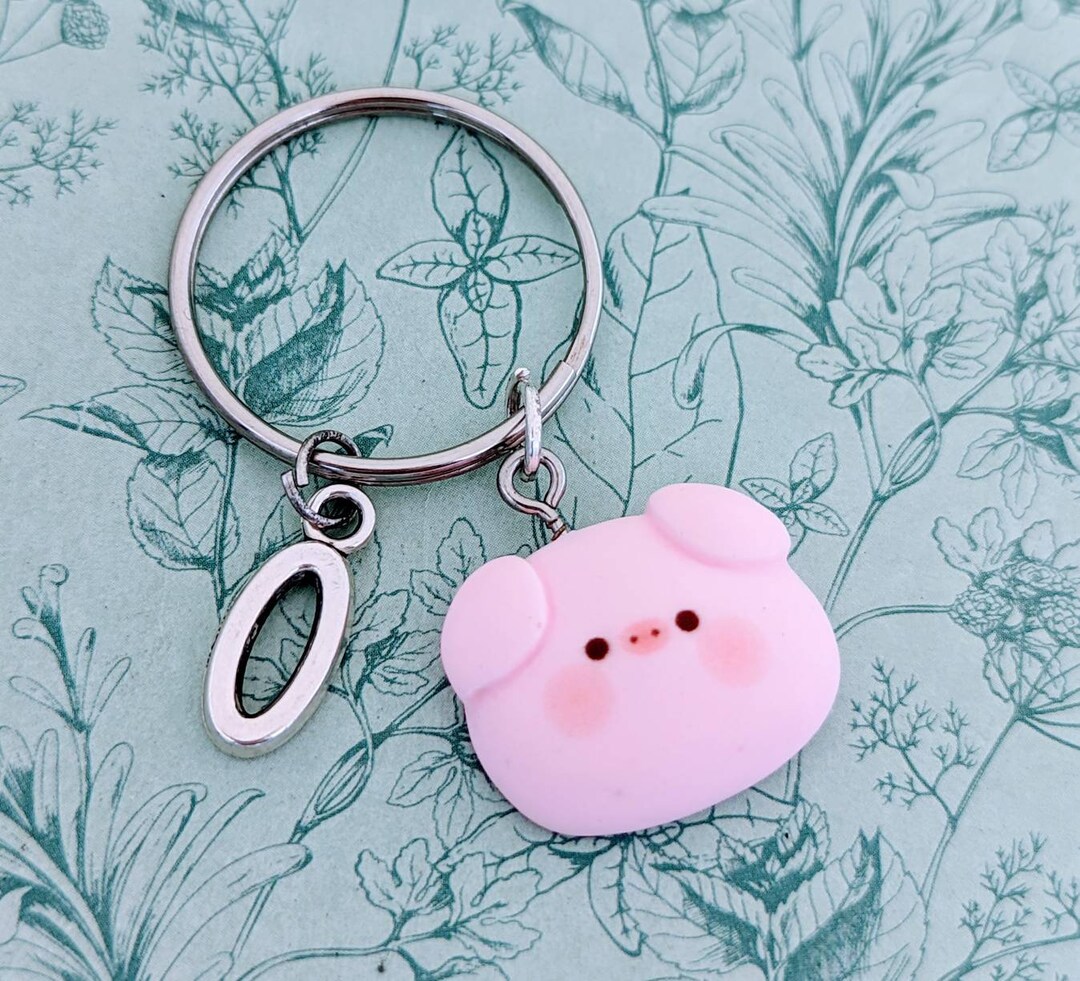 Pig Keychain, Pig Bag Charm, Gifts for Pig Lovers, Piggy Themed, Pig ...
