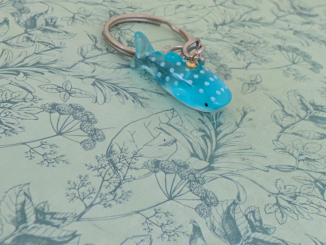 Blue Spotty Shark Keyring, Shark Accessories, Shark Lover Gifts, Surfer ...