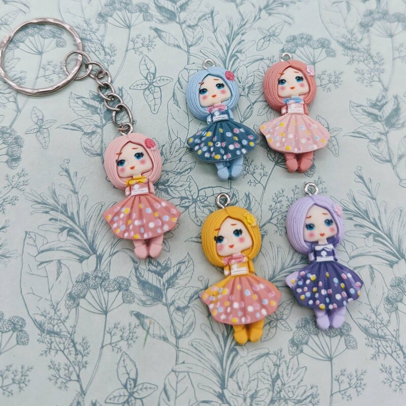 Girls Keychain - Etsy