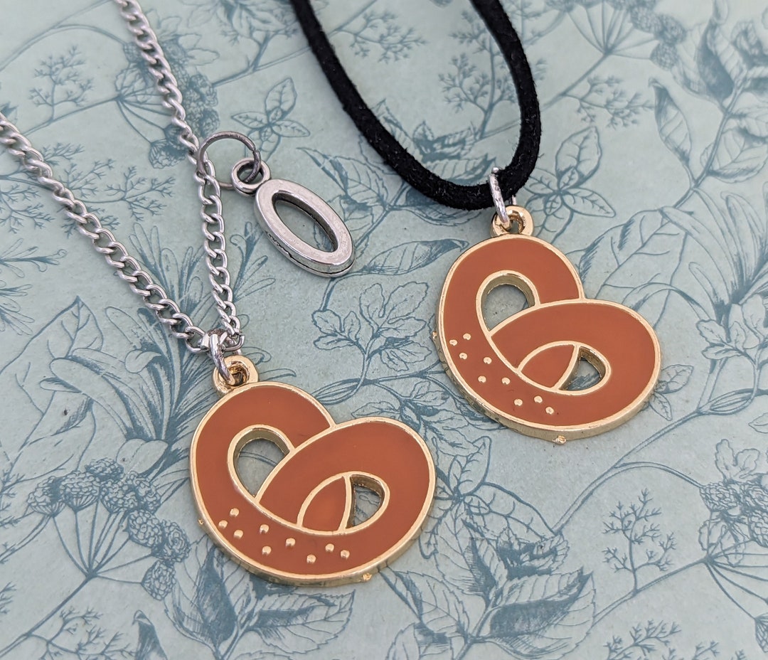 Pretzel Necklace, Pretzel Lover Gifts, Pretzel Jewellery, Foodie Lover ...
