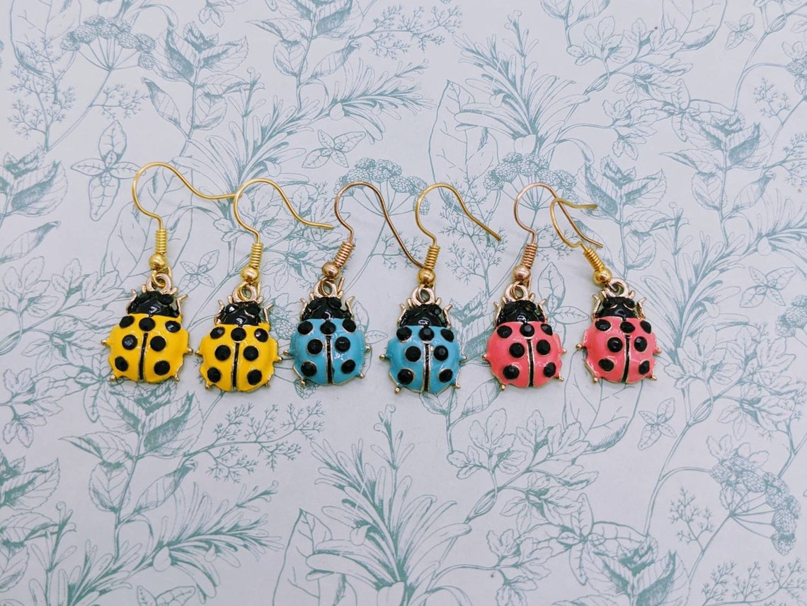 Ladybird Earrings, Ladybird Jewellery, Ladybug Earrings, Gifts for ...