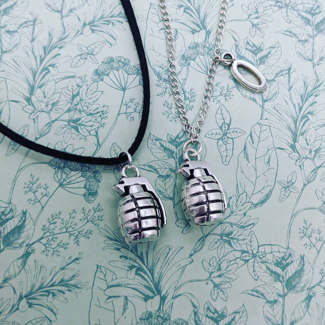 Grenade Necklace, Grenade Jewelry, Gifts for Him, Gifts for Her ...