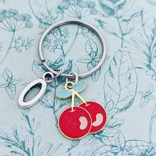 Cherry Keychain - Etsy