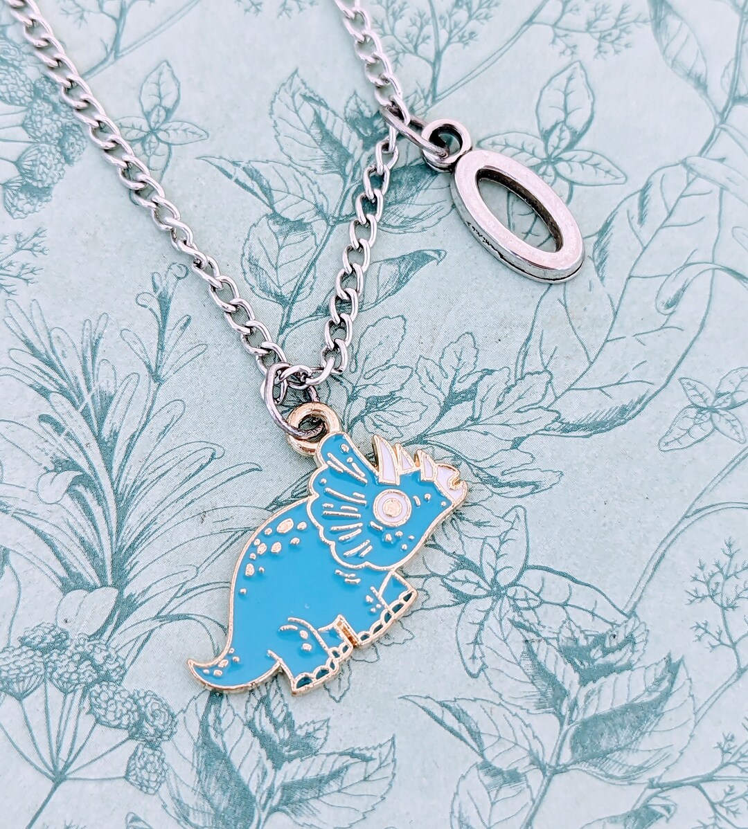 Dinosaur Necklace, Dinosaur Jewelry, Dinosaur Lover Gifts, Triceratops ...