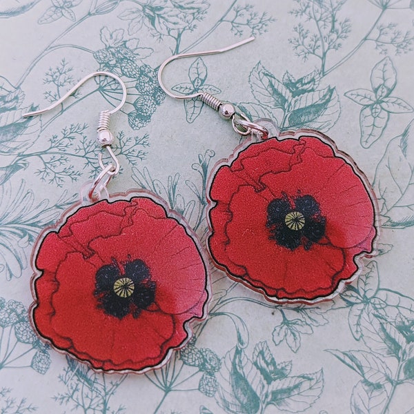 Poppy Earrings - Etsy UK