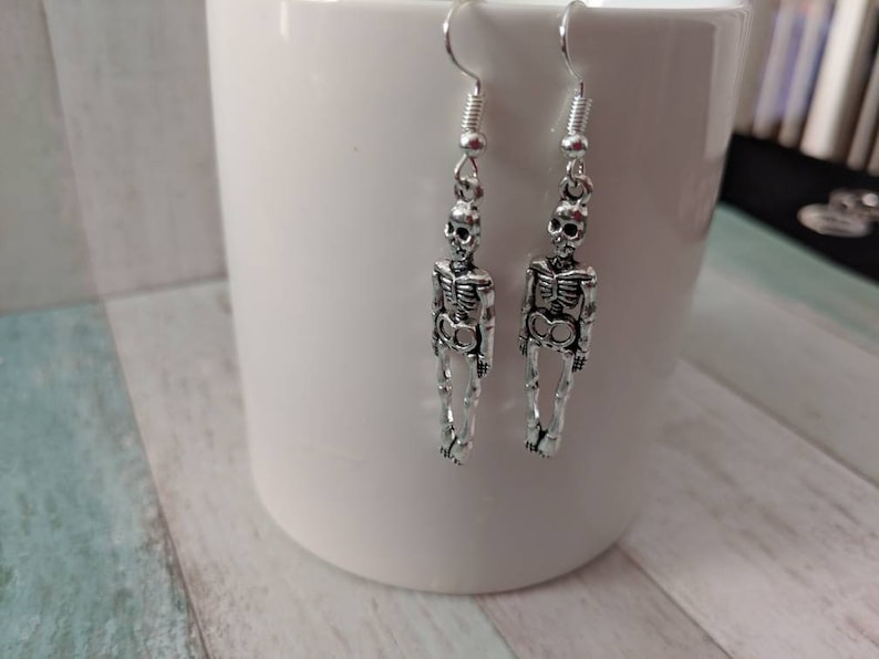 Skeleton Earrings, Skeleton Jewellery, Halloween Earrings, Halloween ...