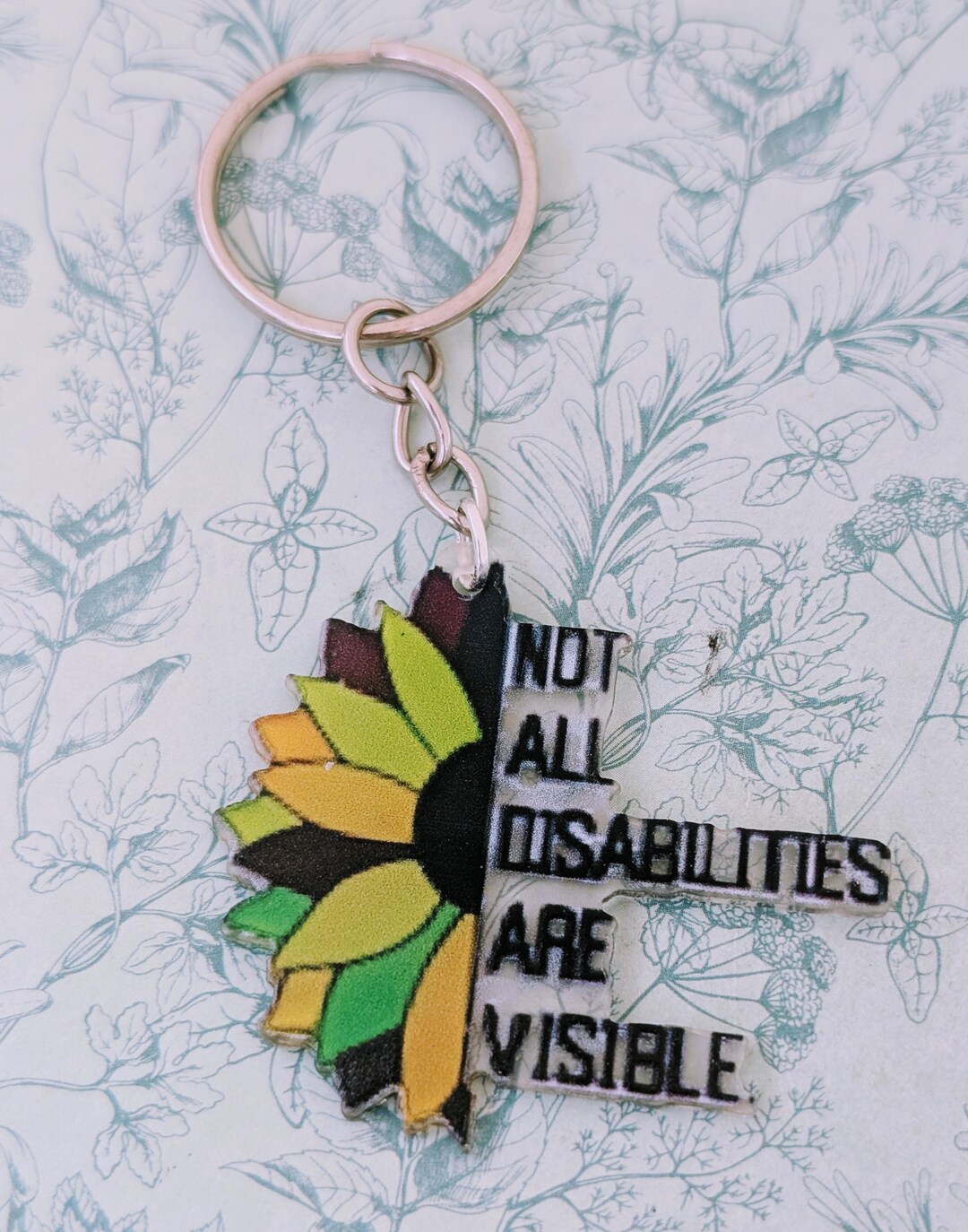 Not All Disabilities Are Visible Keyring, Disability Awareness Keyring ...