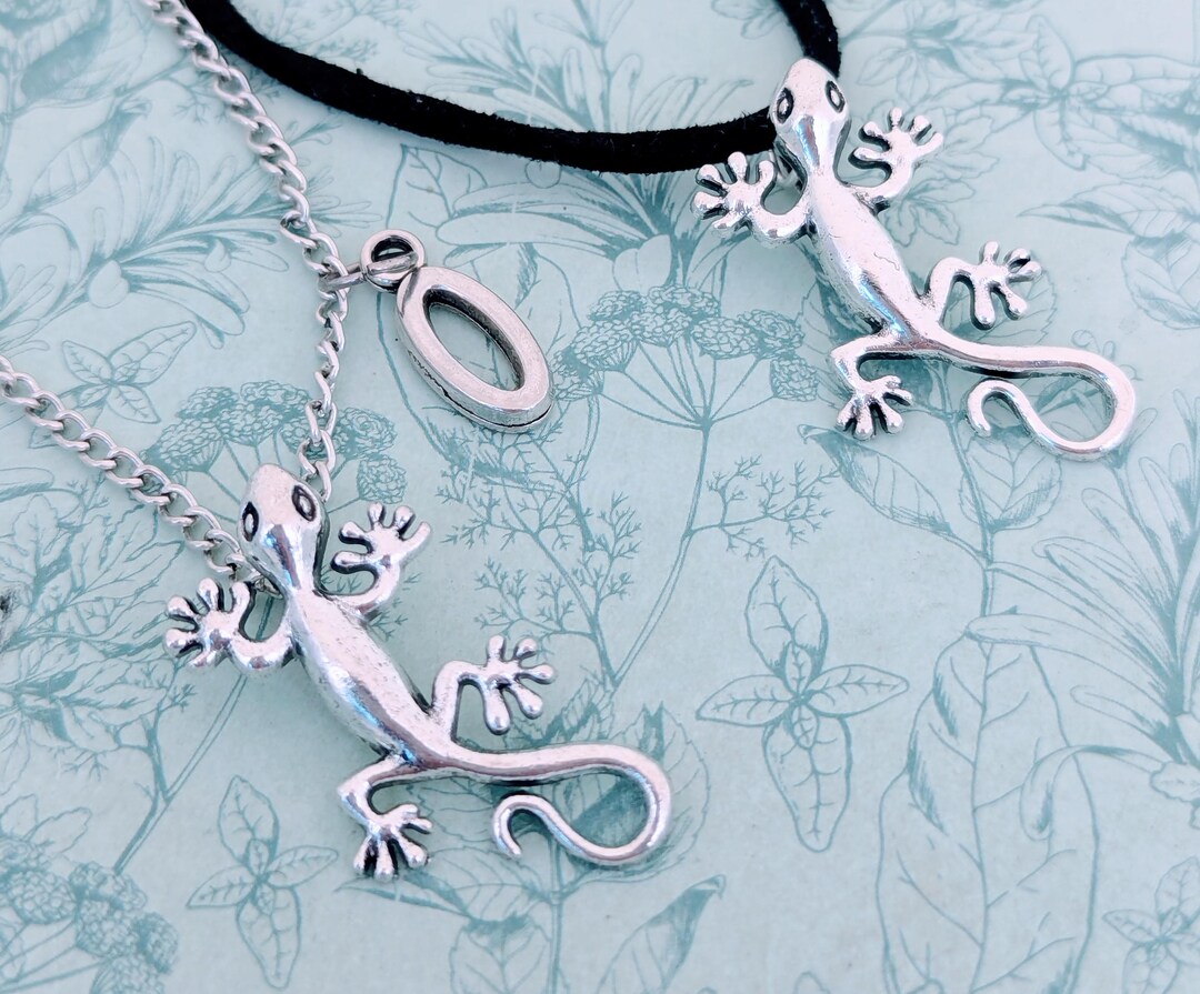 Personalised Lizard Gecko Necklace Pendant, Reptile Mom Gifts, Reptile ...
