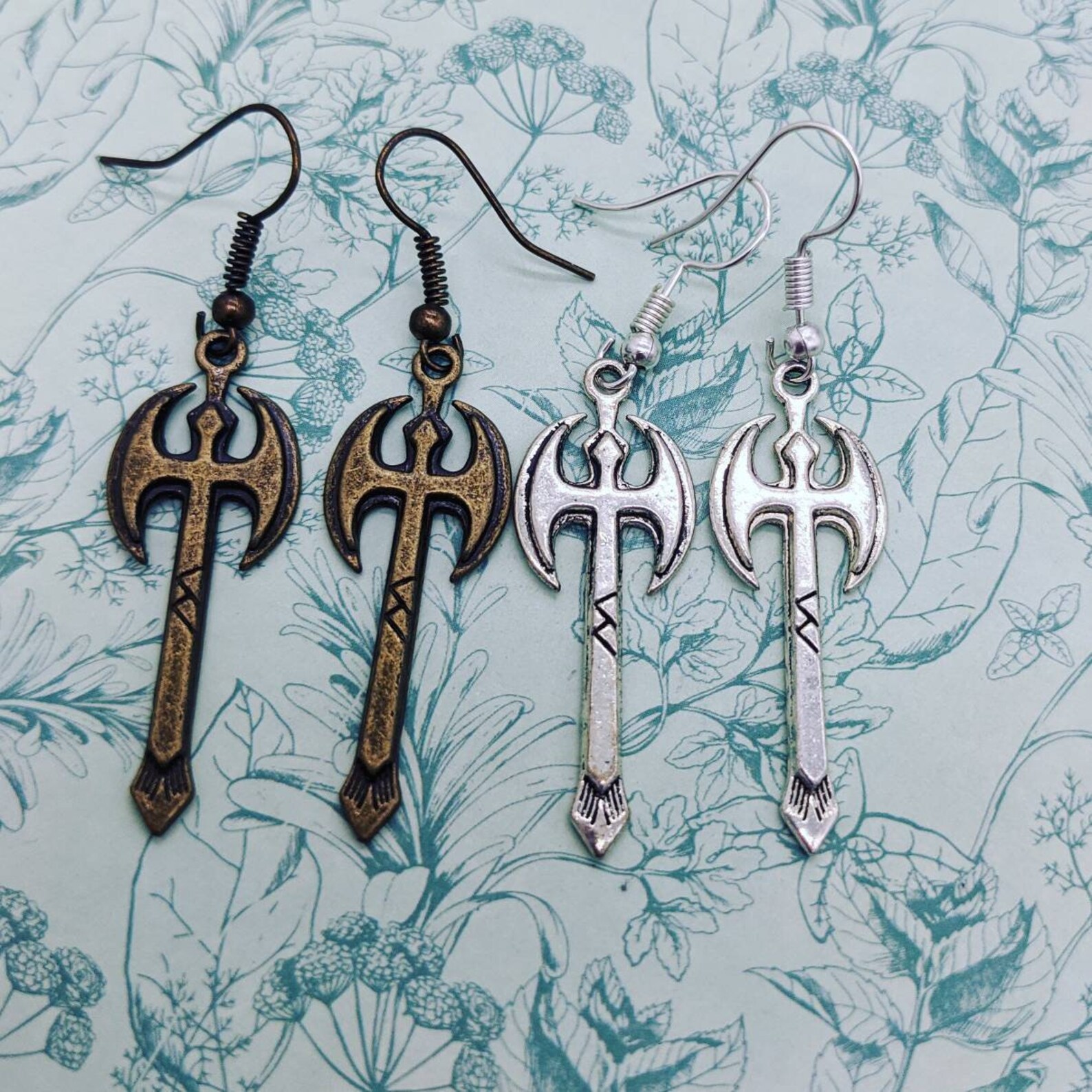 Axe Earrings, Gamer Earrings, Cosplay Earrings, Warrior Earrings, Gamer ...