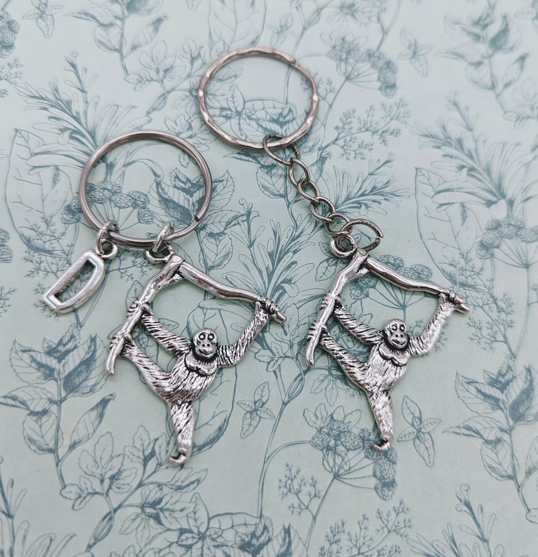Monkey Keychain, Orangutan Keychain, Orangutan Gifts, Monkey Lover ...