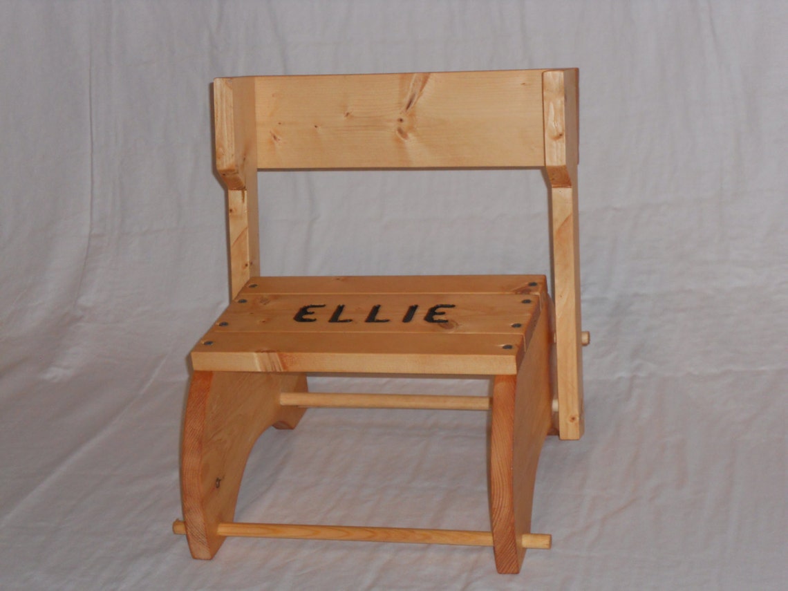 Personalized Step Stool That Folds Into a Chair - Etsy