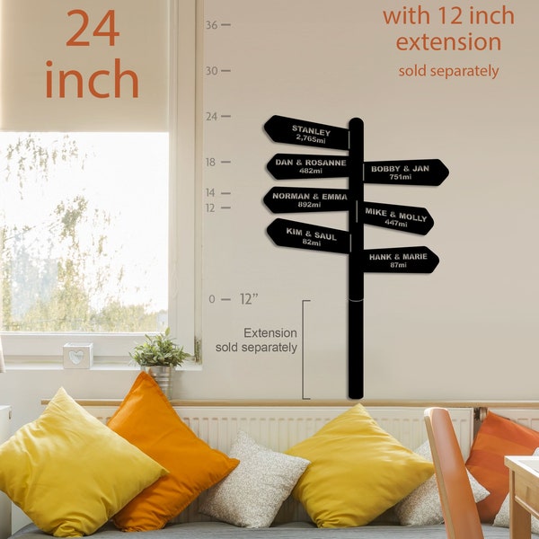 Distance Sign - Etsy