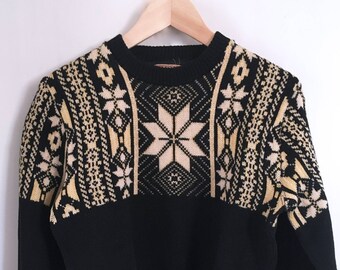 Wool ski sweater | Etsy