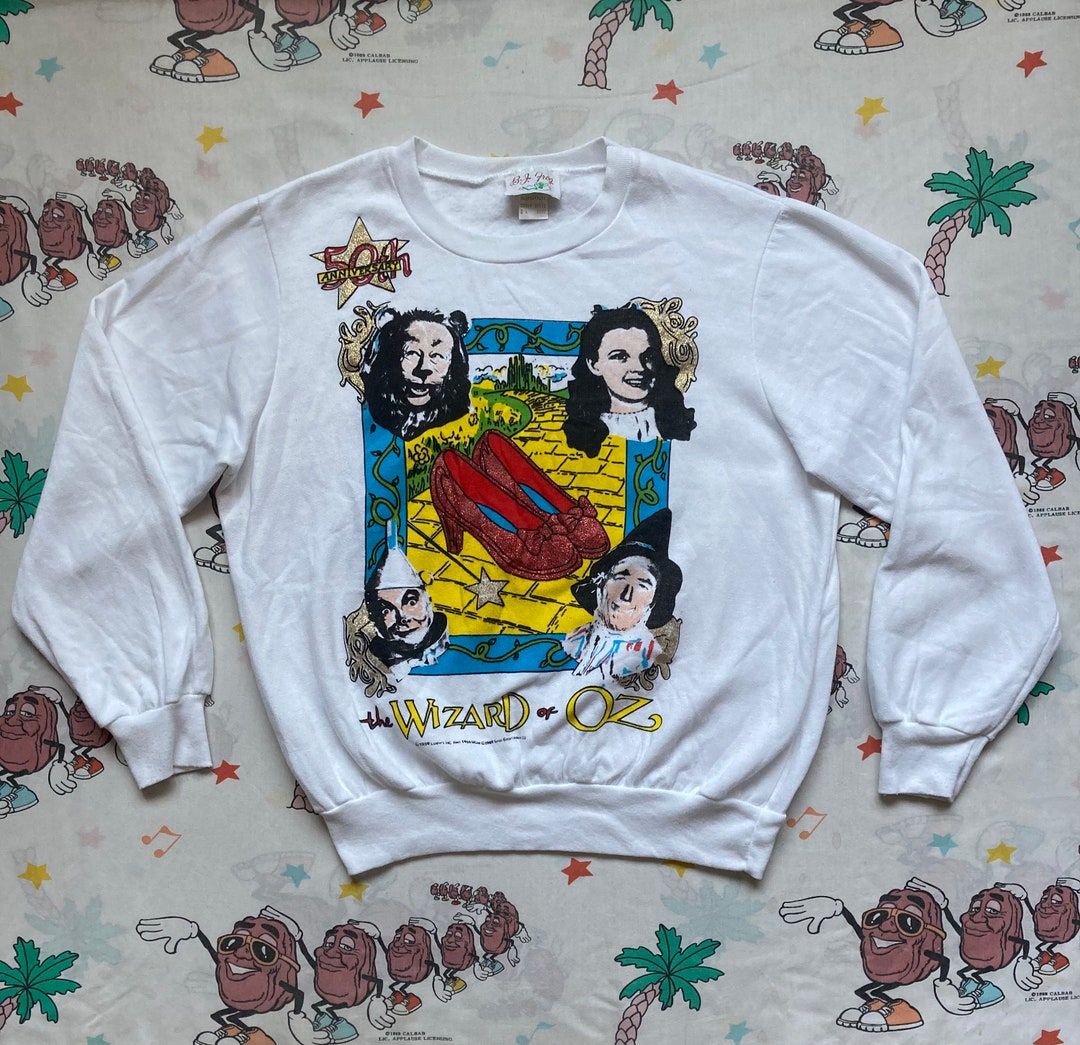 Vintage 80s Wizard of Oz 50th Anniversary Sweatshirt, Size Medium 1989 ...