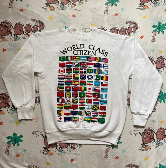 Vintage 80s/90s World Class Citizen Flags of the World - Etsy