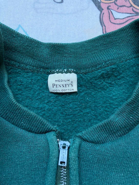 Vintage 50’s Penny’s Forest Green Quarter Zip Sweatsh… - Gem Vintage 50’s Penny’s Forest Green Quarter Zip Sweatsh… - Gem