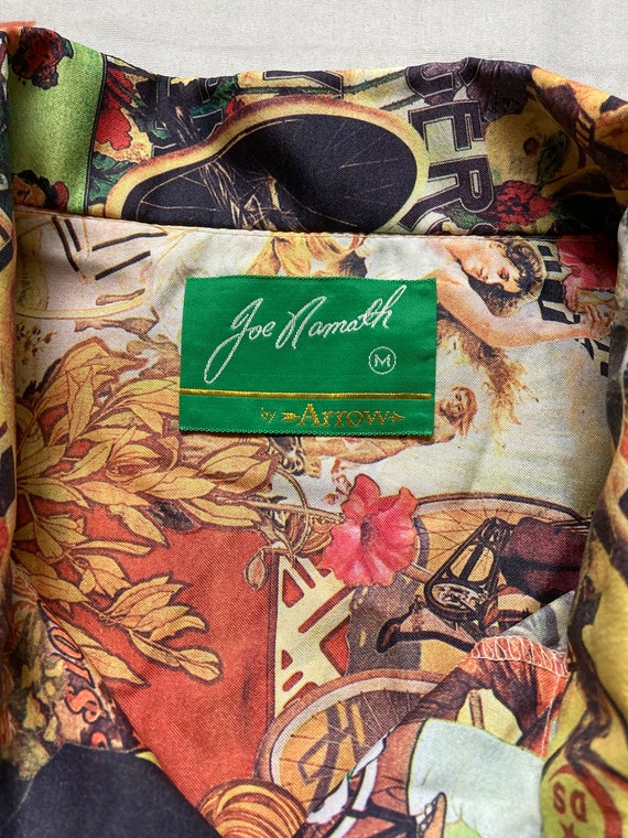 Vintage 70 S Joe Namath Arrow Art Nouveau Collage Pol Gem