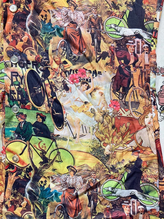 Vintage 70’s Joe Namath Arrow Art Nouveau Collage Pol… - Gem